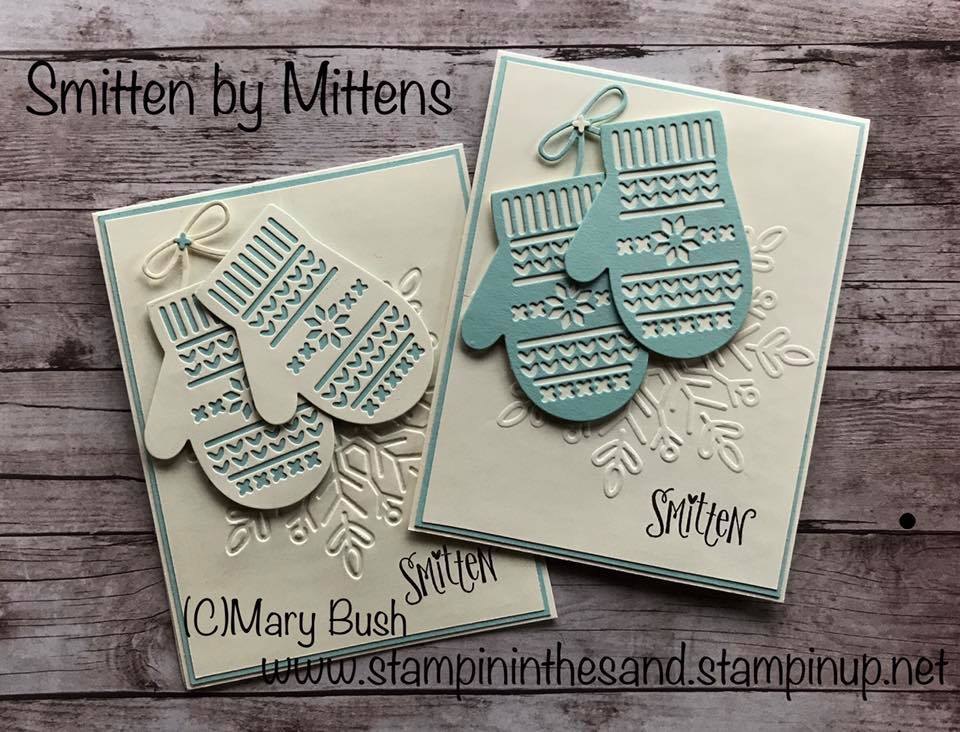 Stampin' in the Sand: Introducing: Smitten Mittens