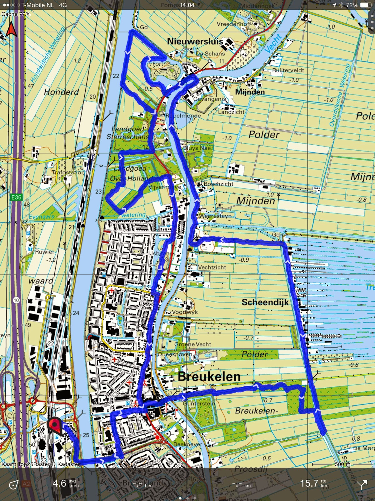 Wandel, fiets en vakanties : Breukelen 14 km