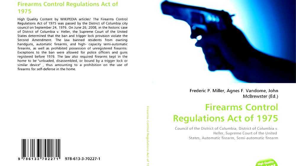 Firearms Control Regulations Act of 1975
