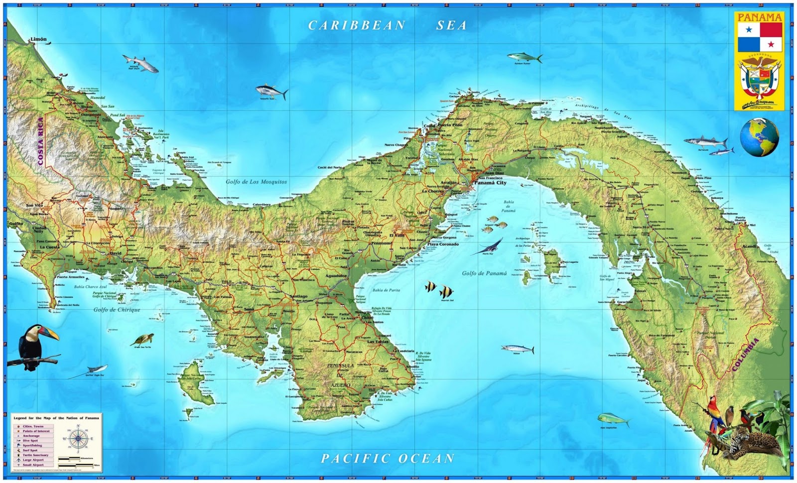 Republic of Panama Map