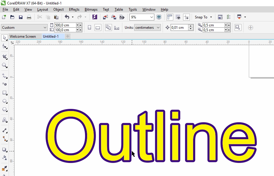 Mengganti Outline dengan garis putus-putus CorelDRAW - Biologizone