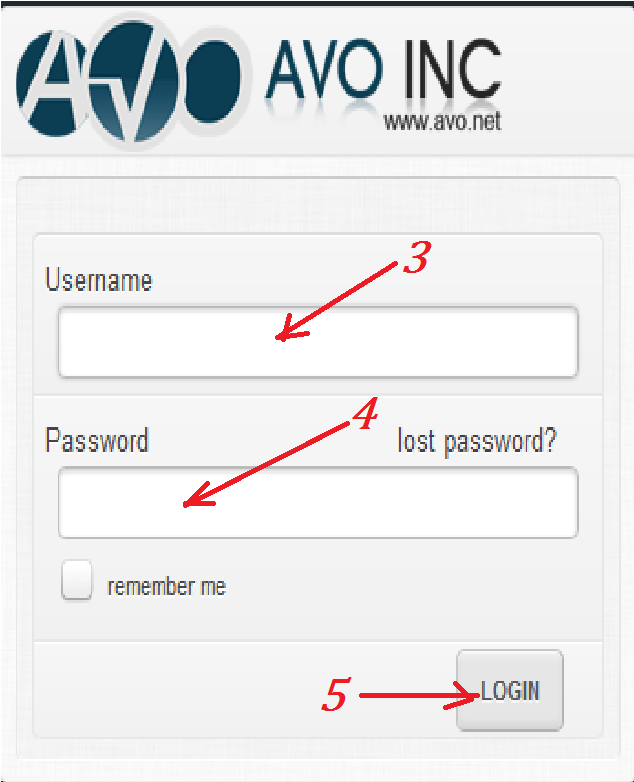 AVO INC - Registrasi Account
