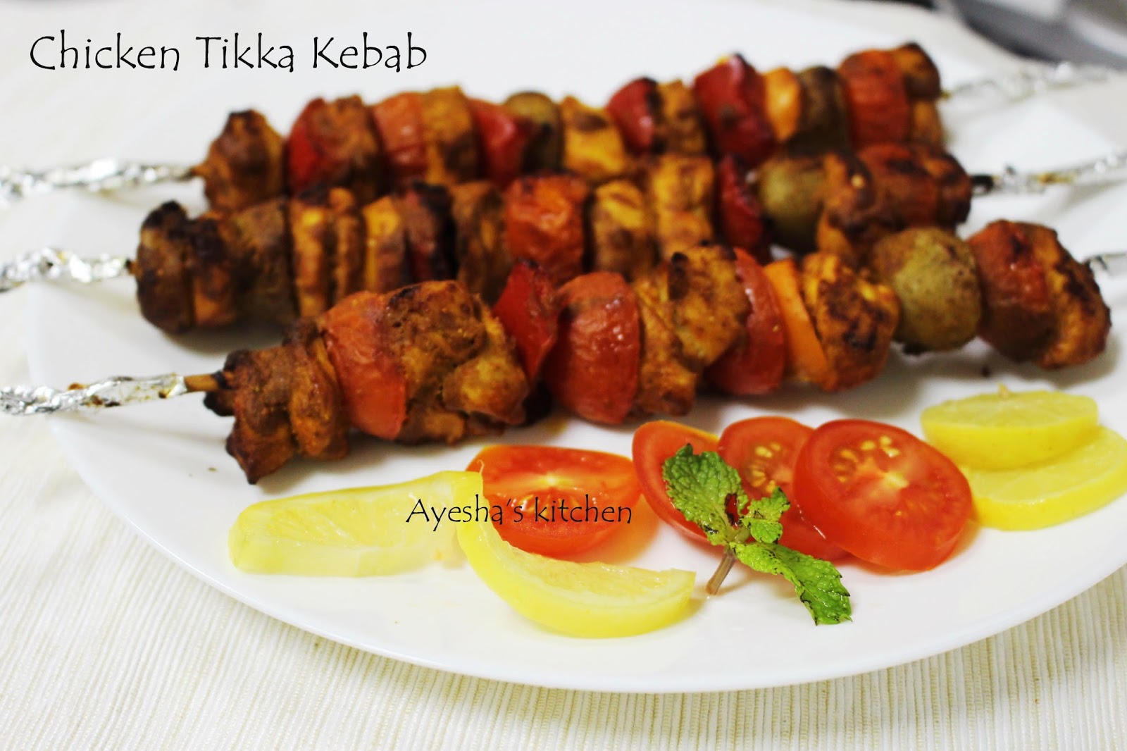 CHICKEN TIKKA KEBAB RECIPE - HOW TO MAKE CHICKEN TIKKA IN OVEN