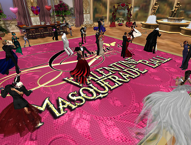 Orbis Secundus: Carrie's Lingerie Valentine Masquerade Ball - Second Life