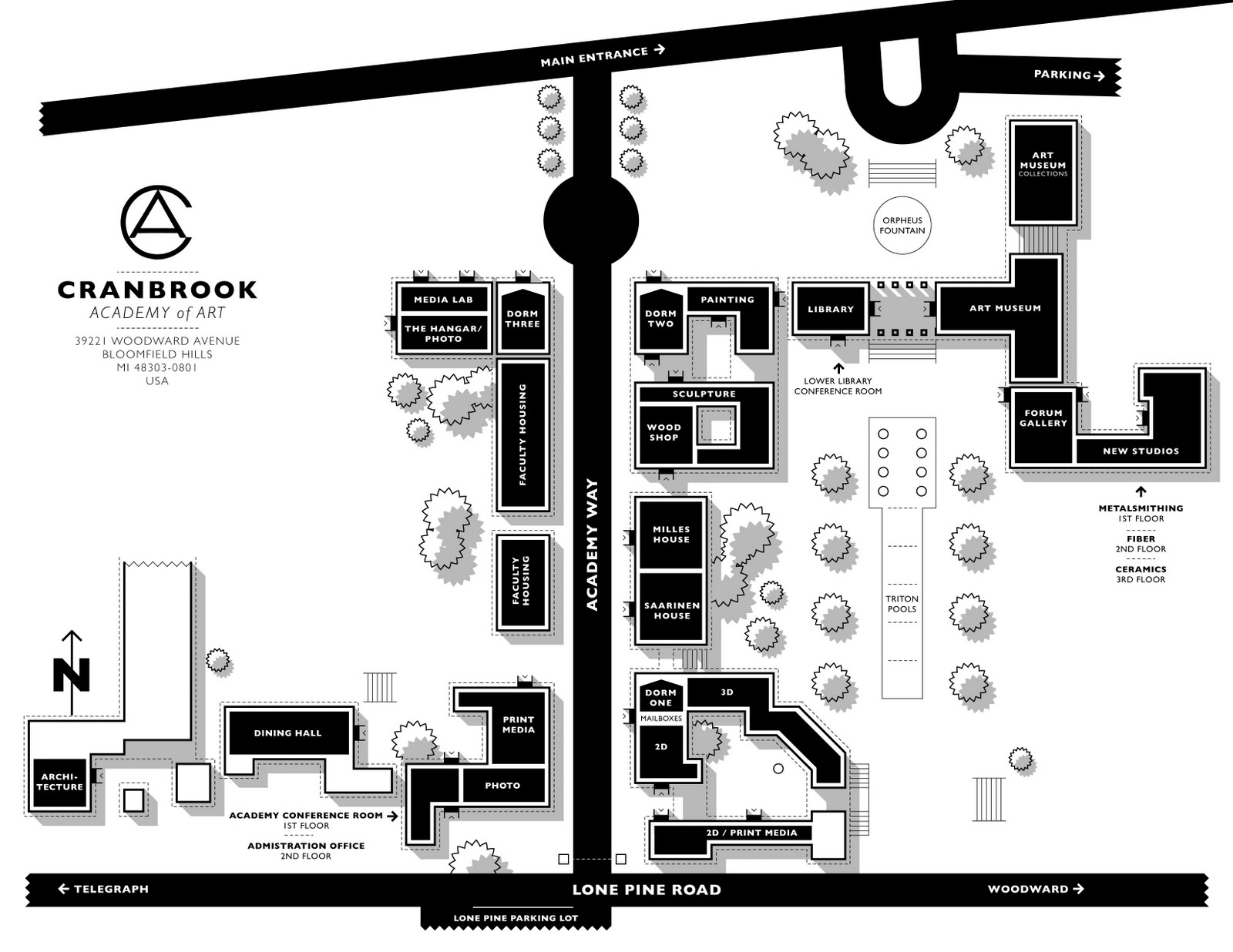 Cranbrook Schools Map at Victor Gordon blog