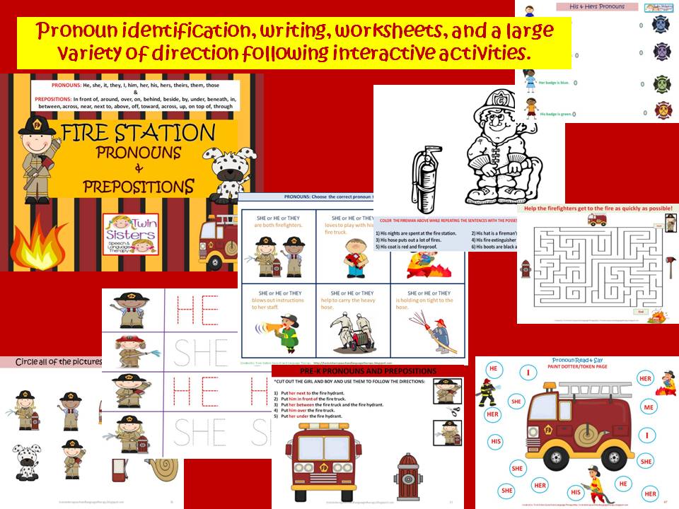 Twin Speech, Language & Literacy LLC: Giveaway of our Fire Station ...