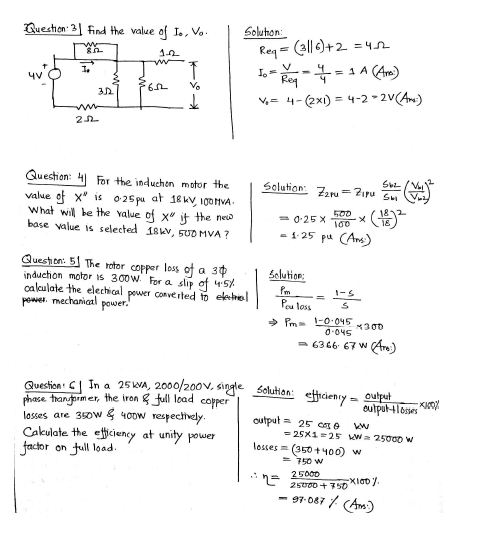 Student Information: BCIC assistant engineer(EEE) Exam question ...