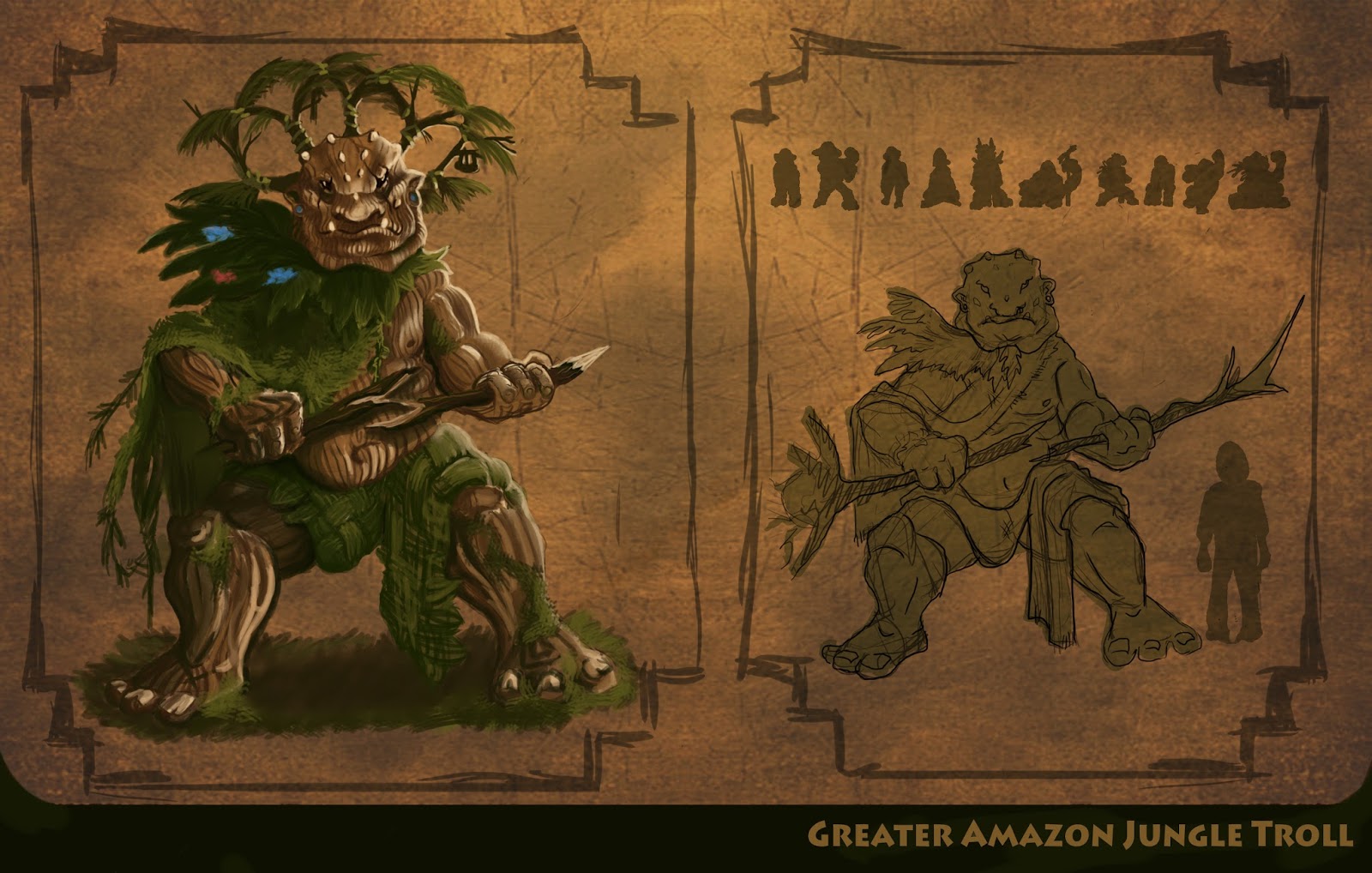 Creature Feature Concept Art: Greater Amazon Jungle Troll