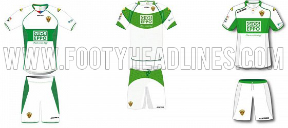 Elche 13-14 (2013-14) Home and Away Kits Released - Footy Headlines