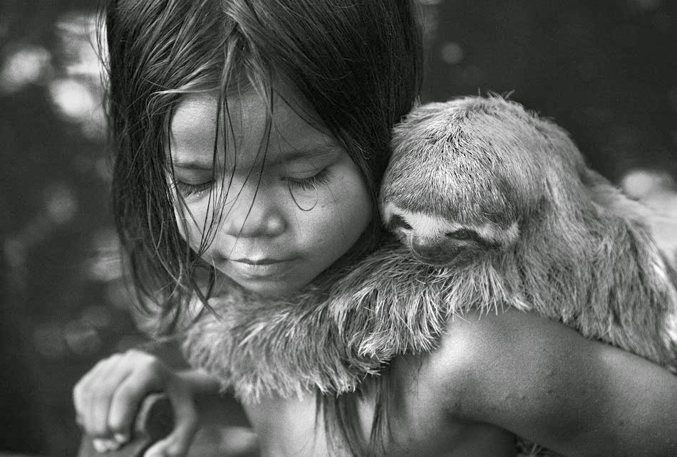 White Wolf : 20 Amazing Pictures Of Rainforest People With Animals