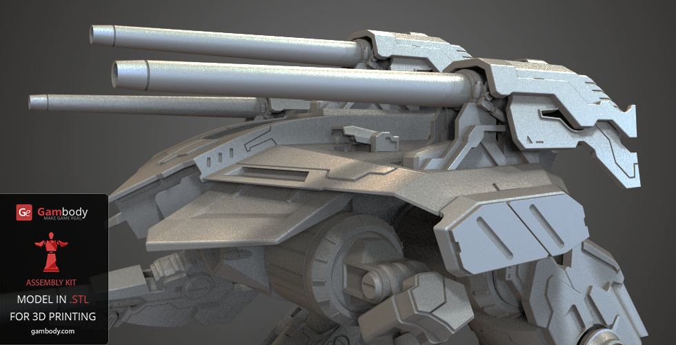 Omega BattleMech 3D Model | Assembly Figure | Nixon's 3D Models