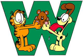 Divertido Abecedario de Garfield. Garfield Abc. - Oh my Alfabetos!