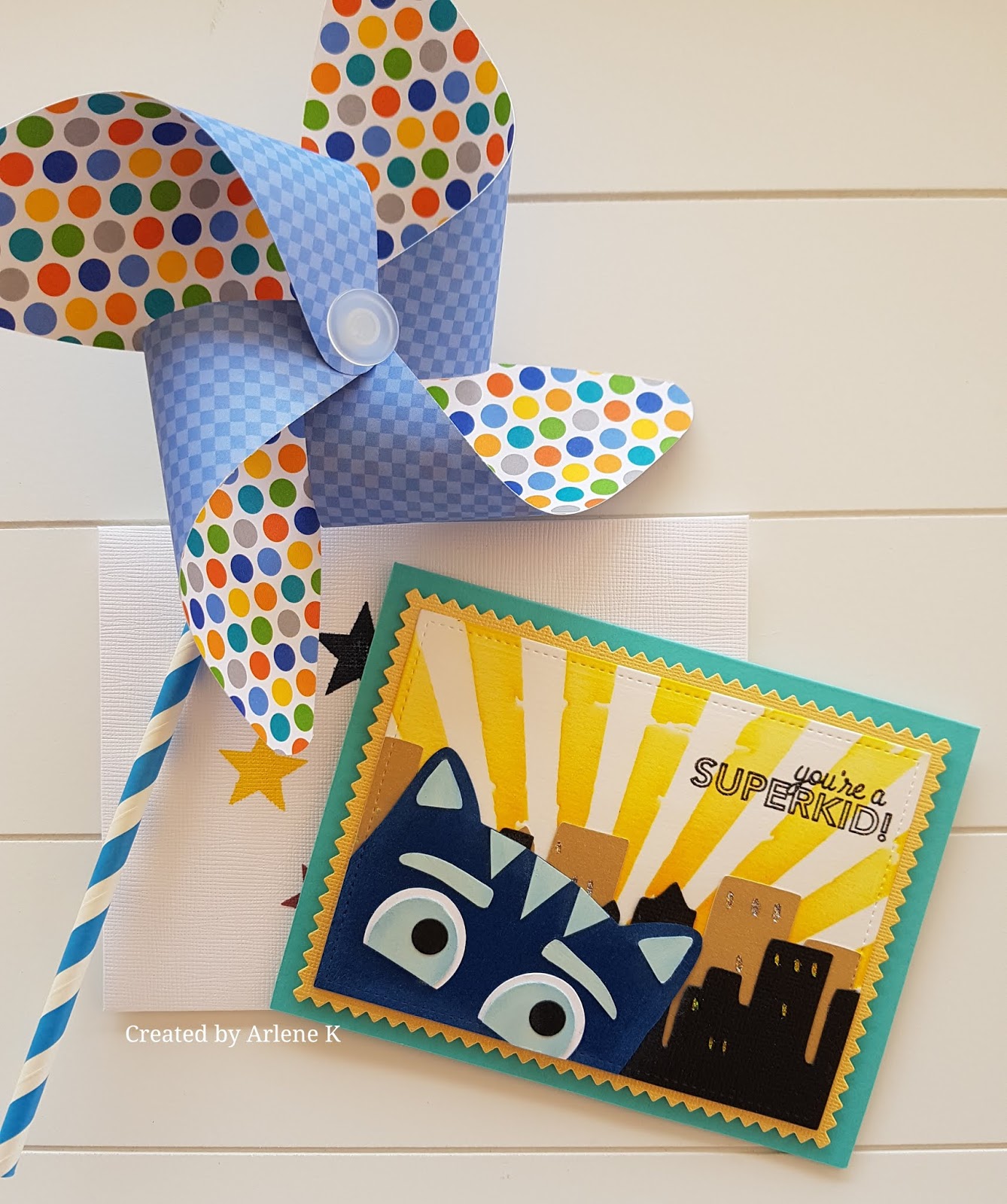 Knipoog Creations: Birthday card (PJ Masks)