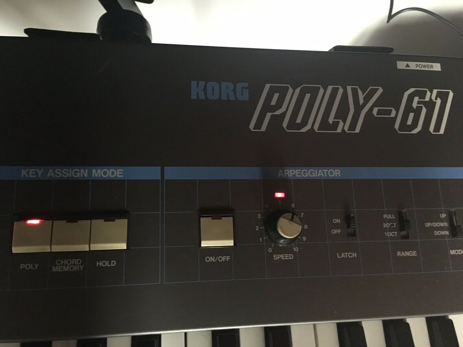 MATRIXSYNTH: korg Poly-61 Polyphonic Analog Synth w/ Black Side Panels