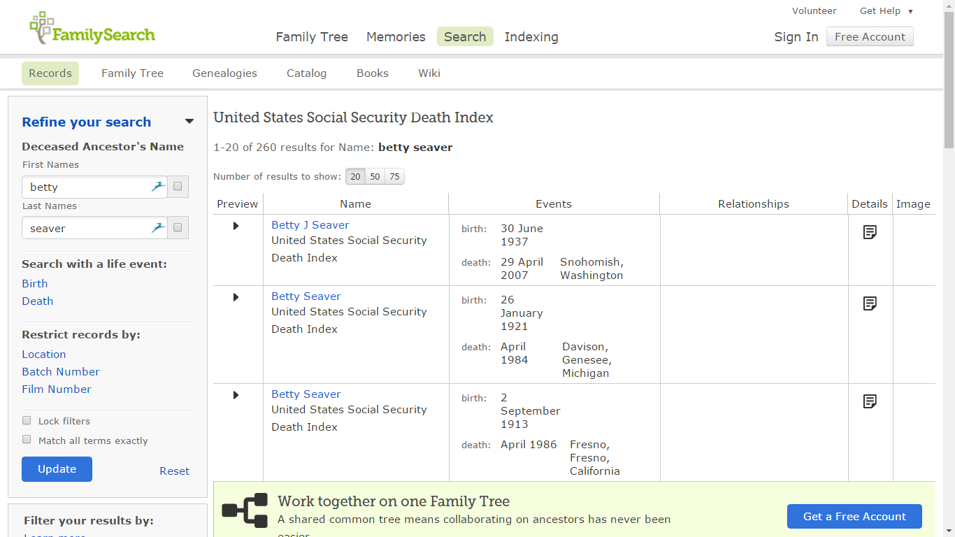 Genea-Musings: My Favorite Record Collections - #2: U.S. Social ...