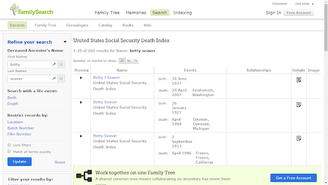 Genea-Musings: My Favorite Record Collections - #2: U.S. Social ...