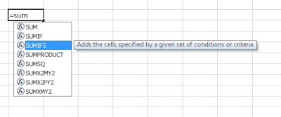 Free yourself from that handcuffs of MS Excel!: The SUMIFS Formula!