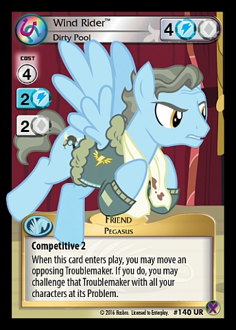 My Little Pony Wind Rider, Dirty Pool Marks in Time CCG Card | MLP Merch