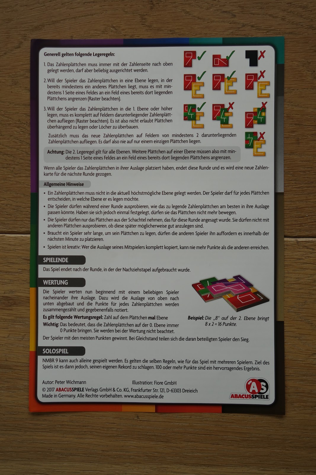 Hobby Bunker Schriesheim: REVIEW: NMBR 9 von ABACUSSPIELE