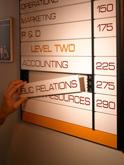 The Green I Signs Blog: Slatz sign systems by Green I signs