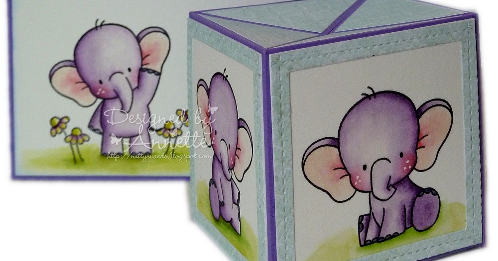 Netty's Cards: Pop-Up Elephants Box Card