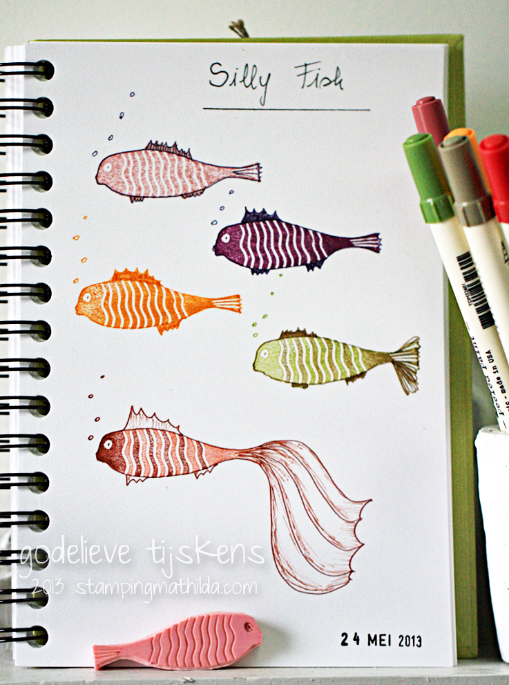 StampingMathilda: Hand Carved Fish Stamp