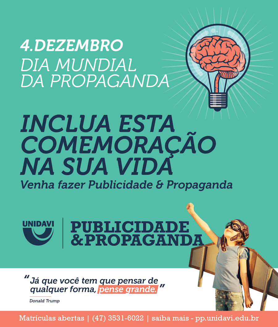 Publicidade e Propaganda UNIDAVI: Dia Mundial da Propaganda