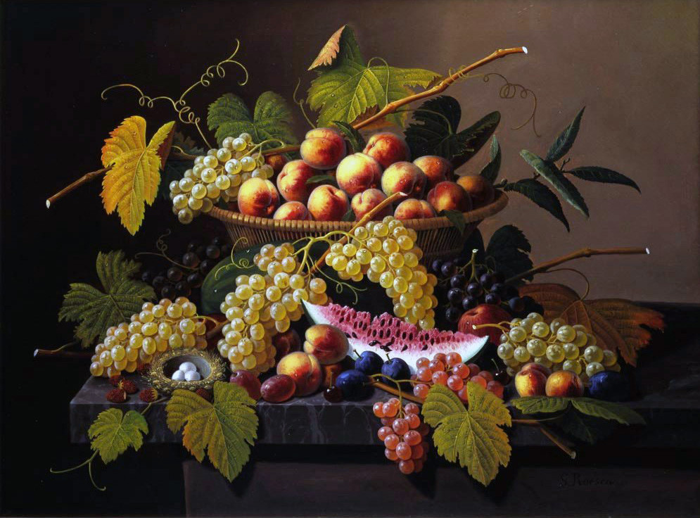 Maher Art Gallery: Danish-American artist Severin Roesen (1815-1872 ...