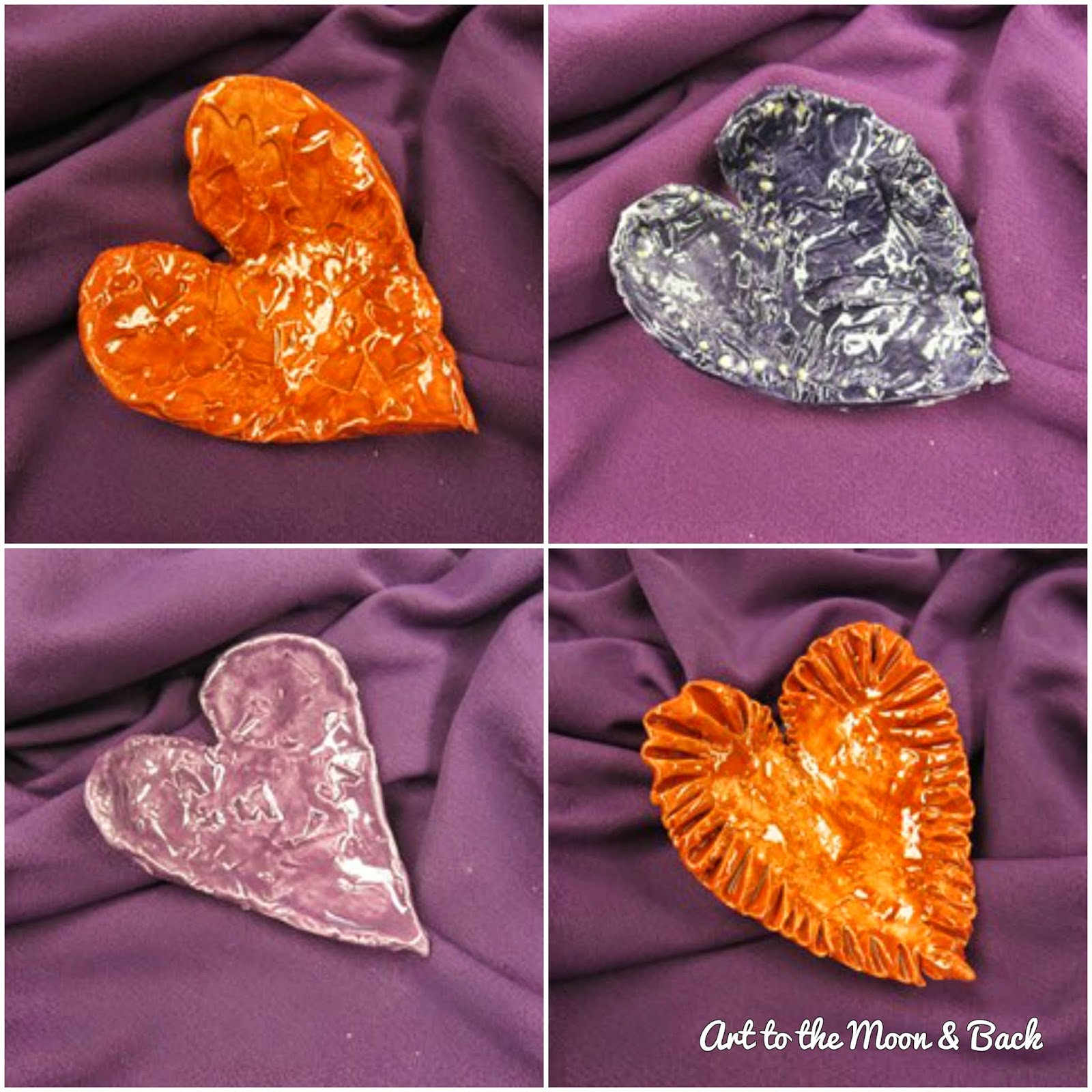Art to the Moon & Back: Clay Hearts