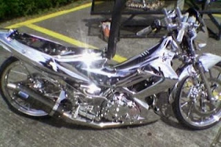 Motor FU Modif Dengan Konsep Full Chrome | Ulasan Otomotif