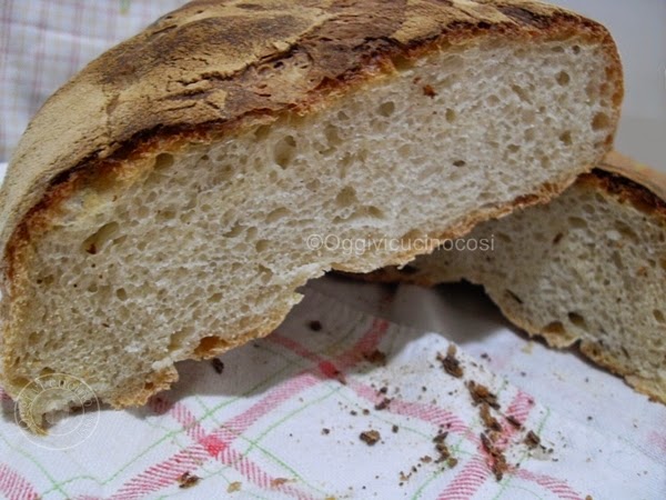 Oggi vi cucino così!: Pane misto con semola rimacinata con lievito madre