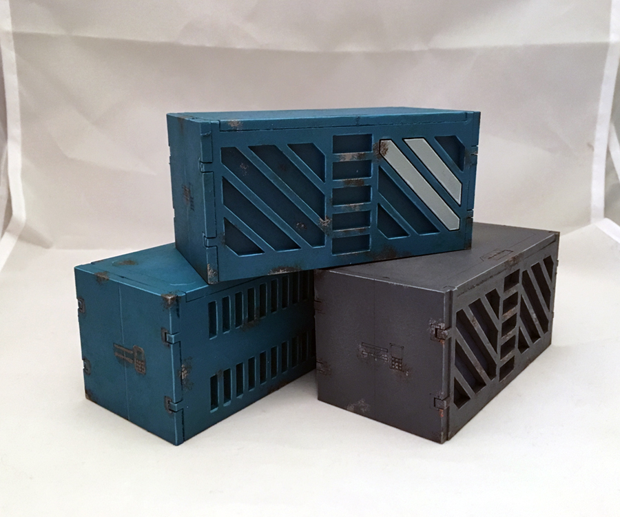 Sword of templar: Terrain Showcase - MDF Shipping Containers