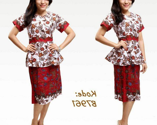 Model baju terusan terbaru celana wanita batik brokat pendek bahan ...