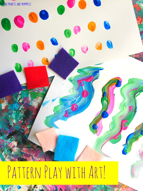 Mini Monets and Mommies: Pattern Play: Kids' Math and Art Activity