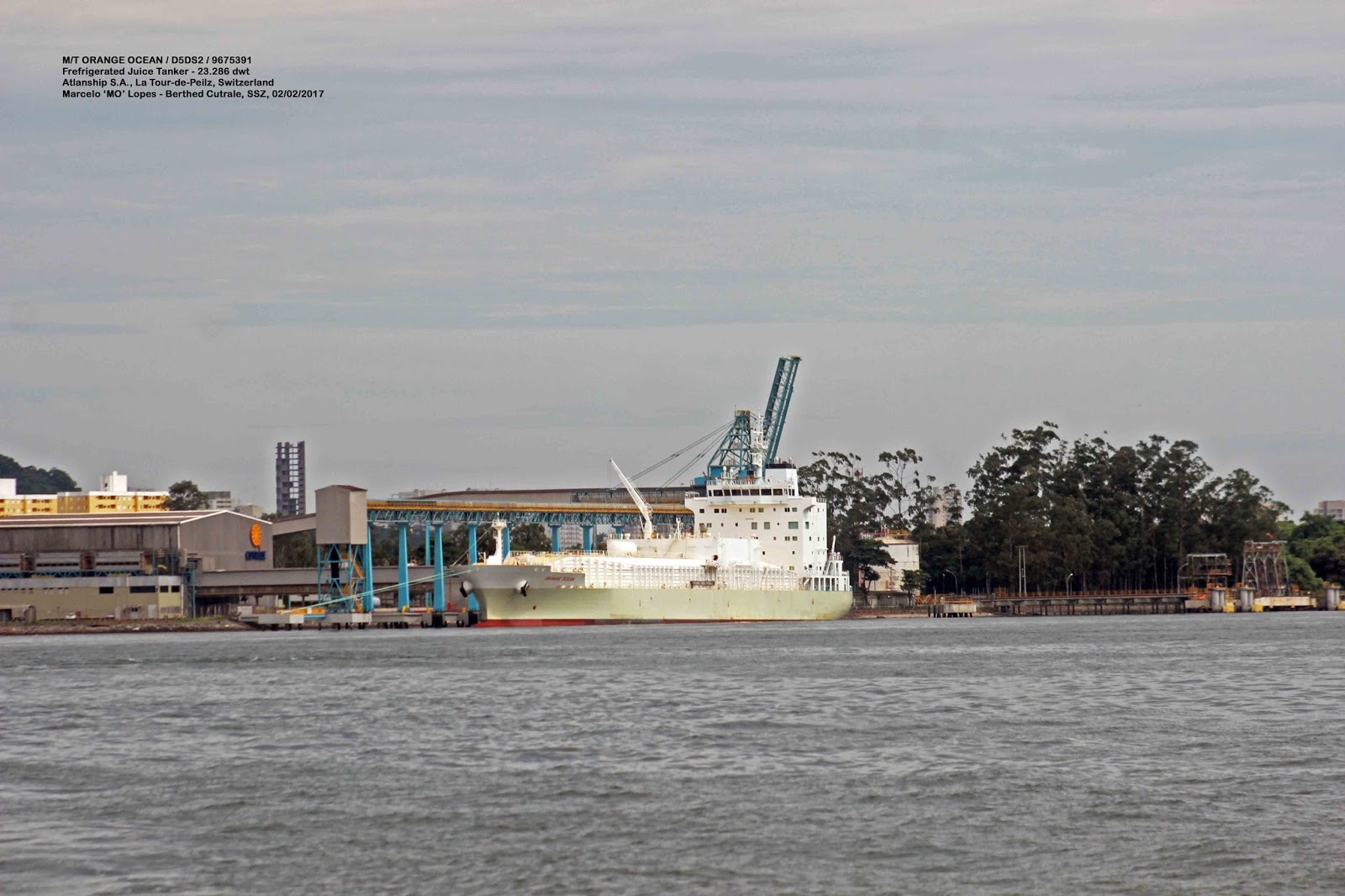 Santos Shiplovers: M/T Orange Ocean / D5DS2, Loading concentrated ...
