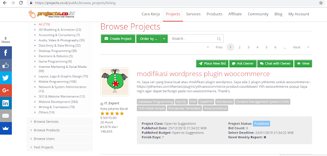 5 Cara Menang Proyek Di Projects.co.id