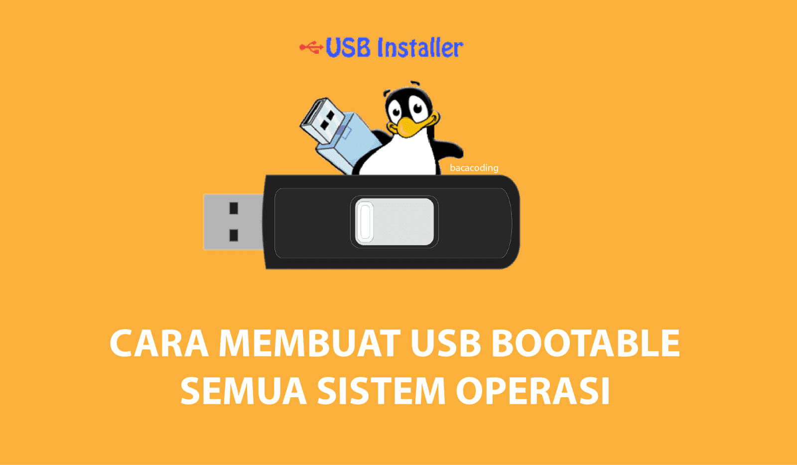 Cara Mudah Membuat Flashdisk Bootable Semua Sistem Operasi - BACA CODING