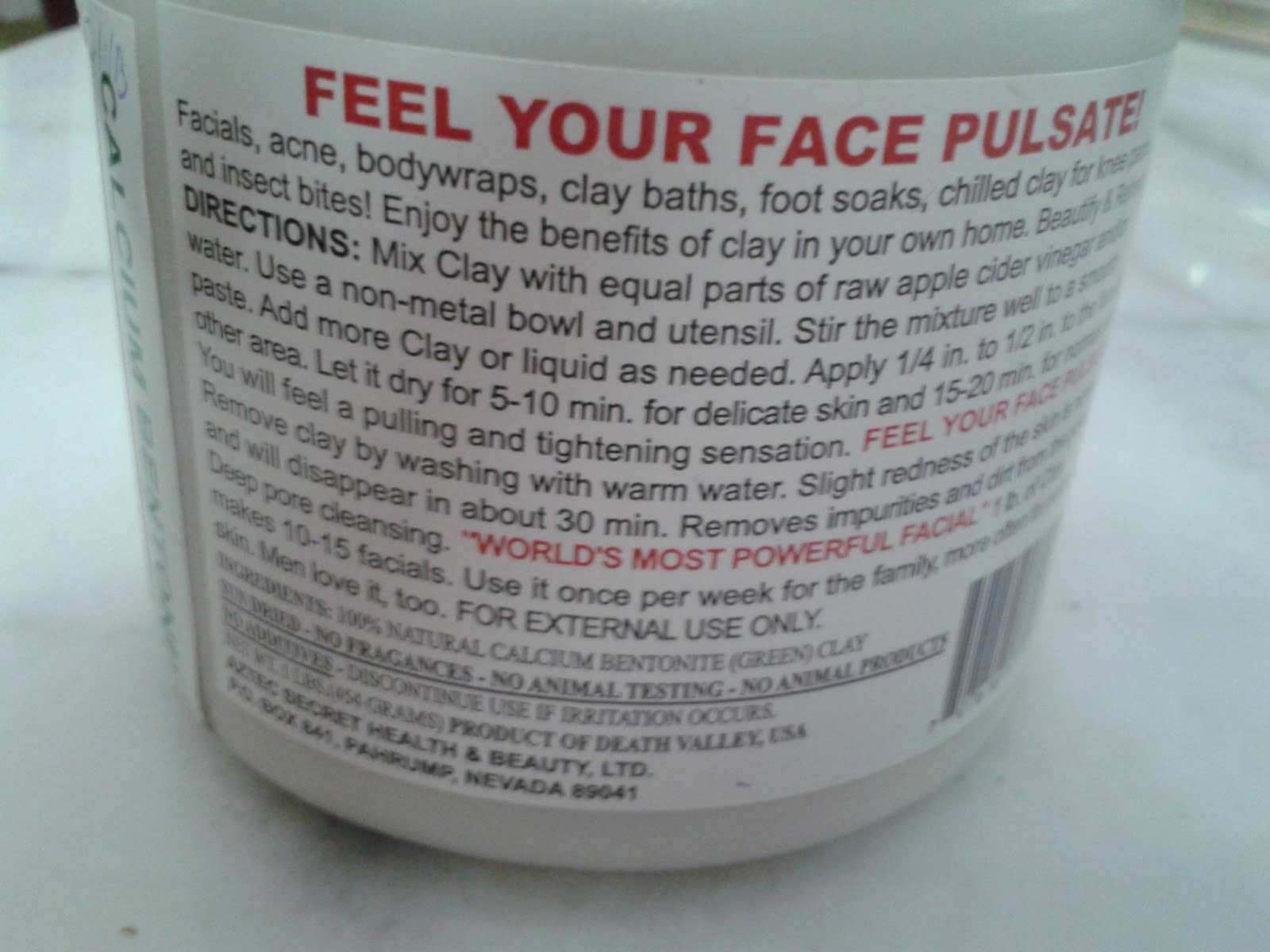 MY LIFE AS IT IS: Aztec Secret Indian Healing Clay