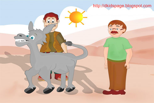 Kids Page: The Donkey and His Shadow - Moral Stories