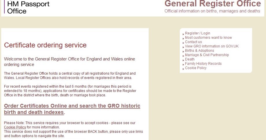 MCGG and Let's Talk...Genealogy: GRO Launches New Online Vital Indexes ...