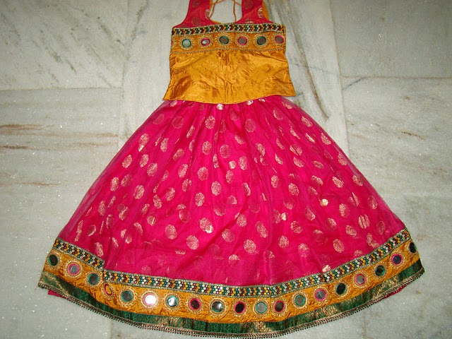 Traditional langa blouses for kids