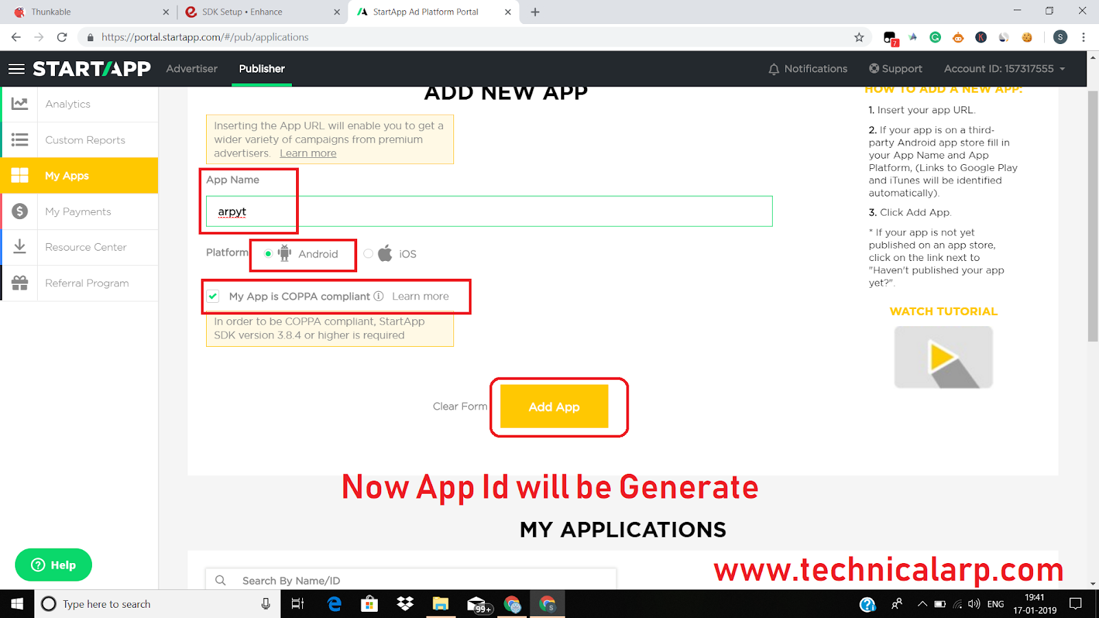 How to show Banner Ads in Applovin using Startapp Apps ~ Technical Arp
