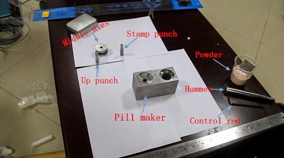 Punchdies: how to make pill by hammer/handheld tabler press