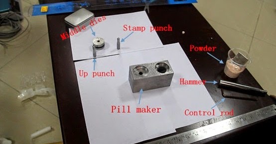 Punchdies: how to make pill by hammer/handheld tabler press