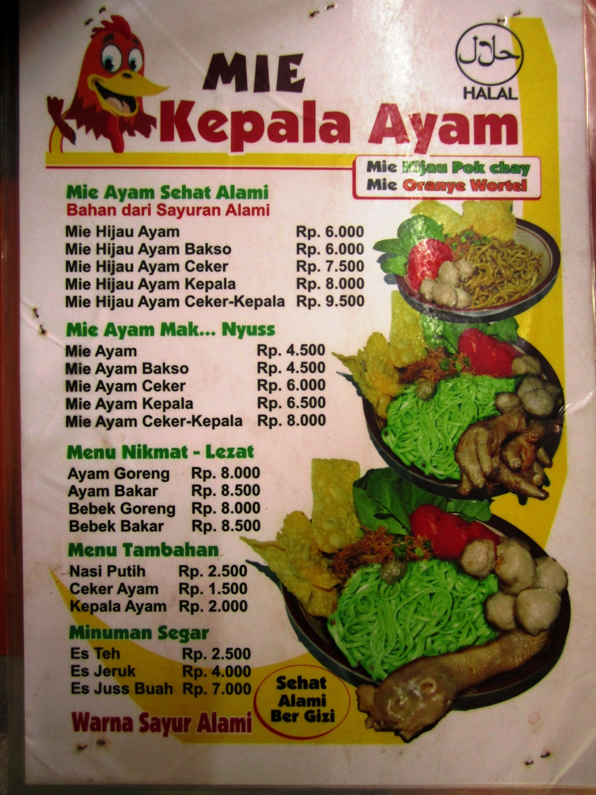 Kuliner iSTTS: Mie Hijau Ketintang - Mie Kepala Ayam