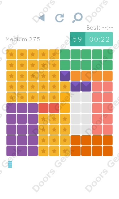 Blocks & Shapes [Medium] Level 275 Solution ~ Doors Geek