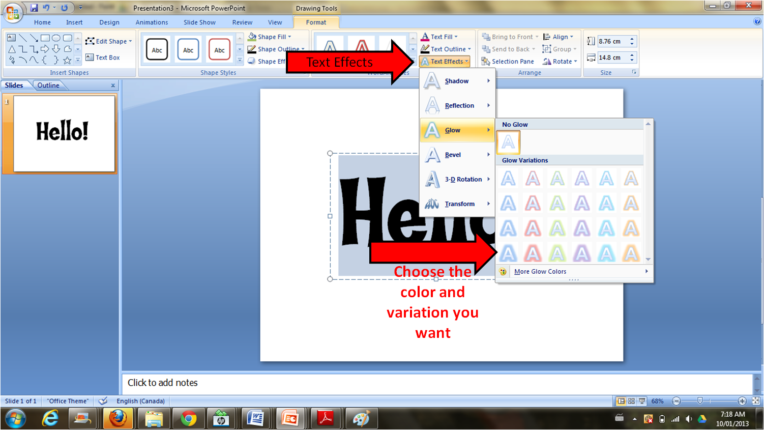 Tech Help - Make Your Words GLOW - All Students Can Shine