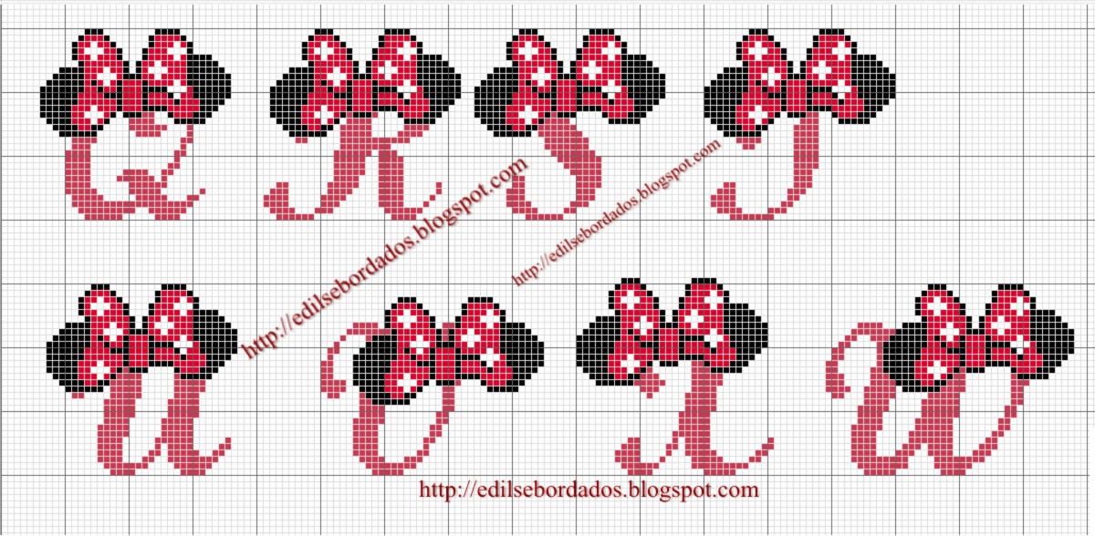 Arte em Família!!!: Ponto Cruz Disney: Minnie