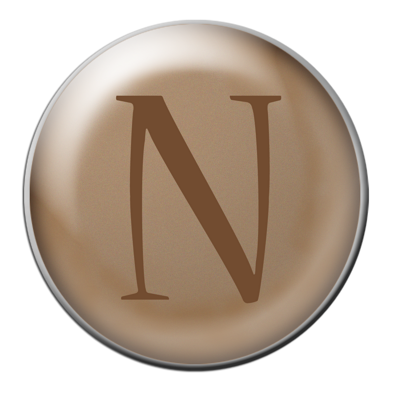 GRANNY ENCHANTED'S BLOG: "Brown Button" PNG Free Scrapbook Alphabet