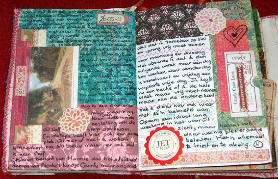 Caatje's Artsy Stuff: ROD journal all filled up